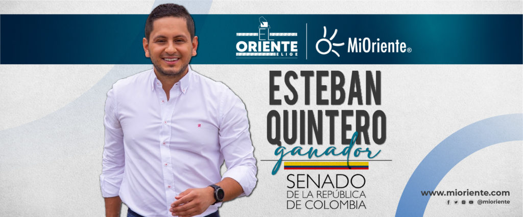 Esteban Quintero entró al Senado: fue el cuarto más votado del Centro Democrático | MiOriente
